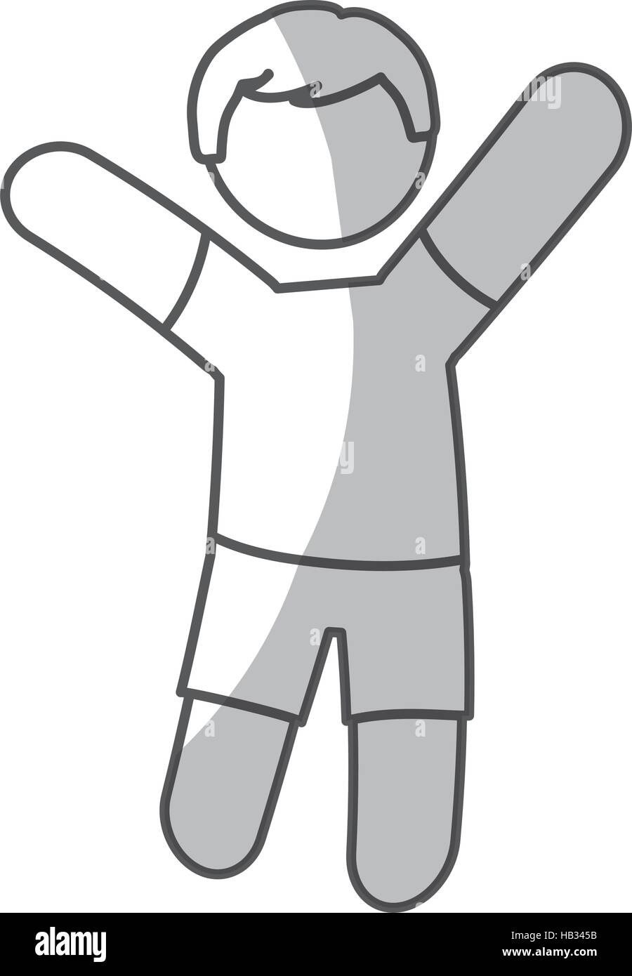 Garçon icône sur fond blanc. Le pictogramme design. vector illustration ...