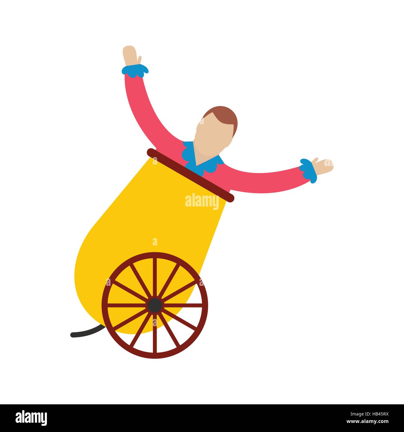 Homme de canon de cirque Banque de photographies et d’images à haute ...