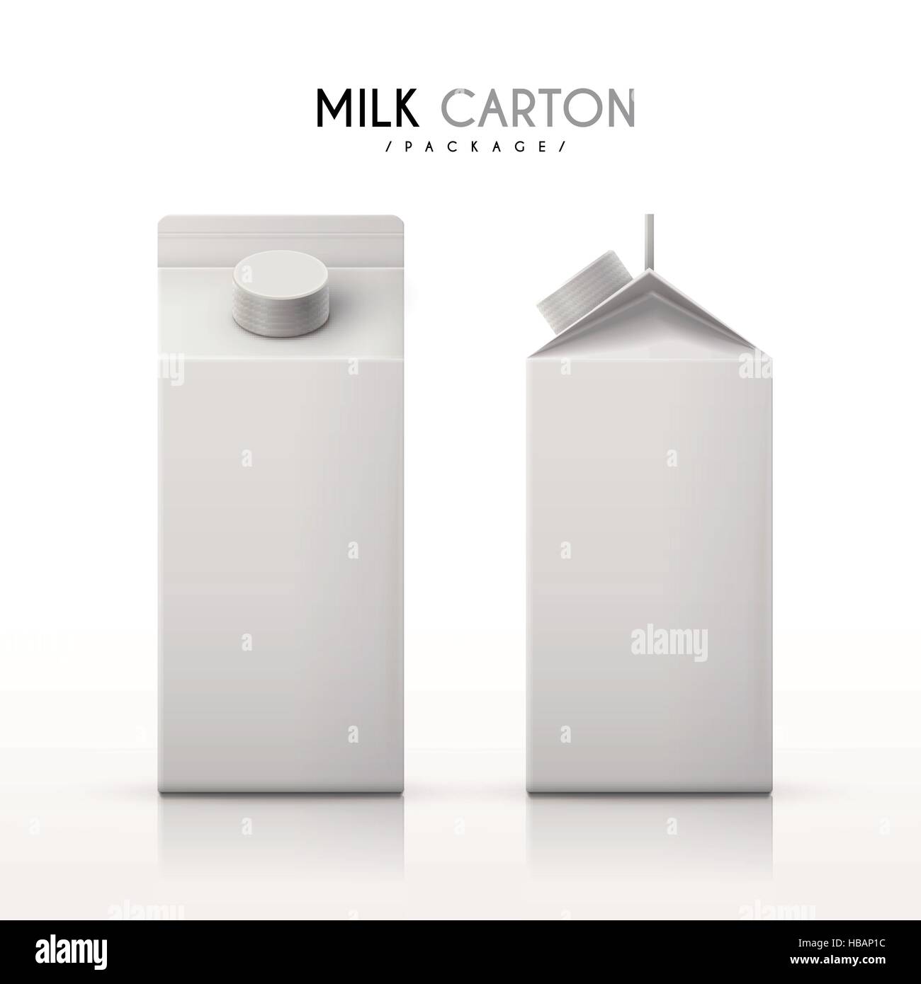 Cartons de lait Banque d'images vectorielles - Alamy