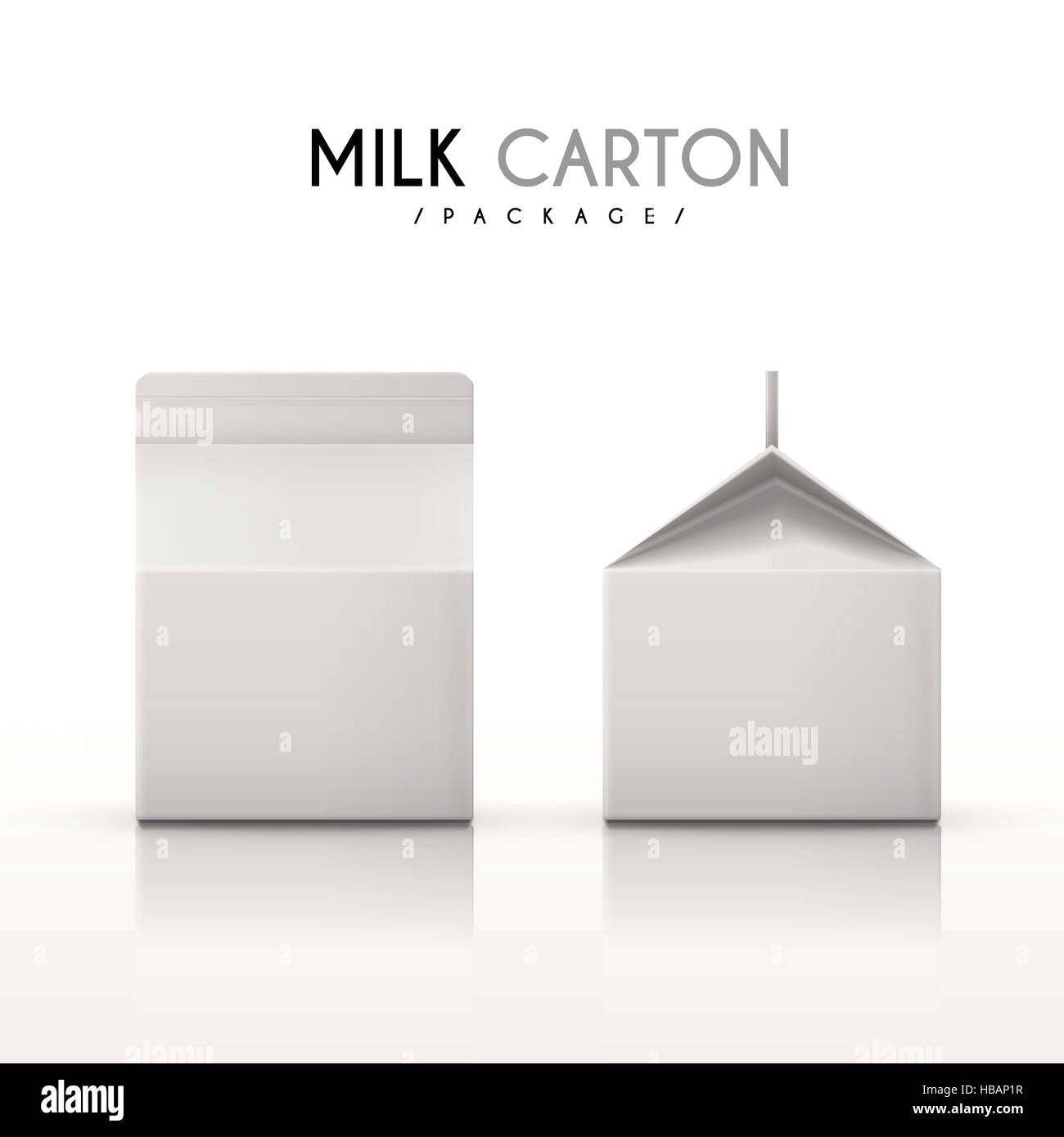 Cartons de lait Banque d'images vectorielles - Alamy