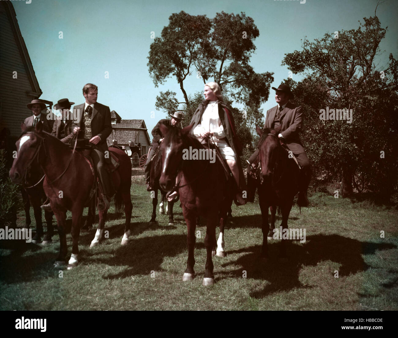 L'HISTOIRE VRAIE de Jesse James, Robert Wagner, Hope Lange, 1957. TM et ...