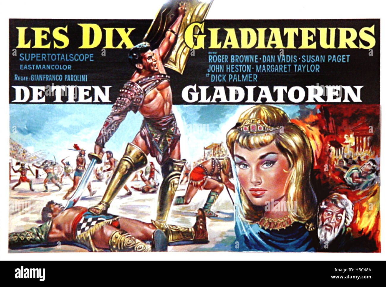 Les dix gladiateurs (aka I DIECI GLADIATORI ; dix hommes désespérés ; Néron ET L'INCENDIE DE ...