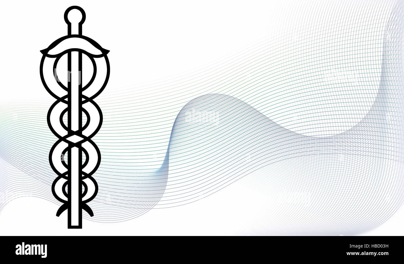 Caducée symbole médical Photo Stock - Alamy