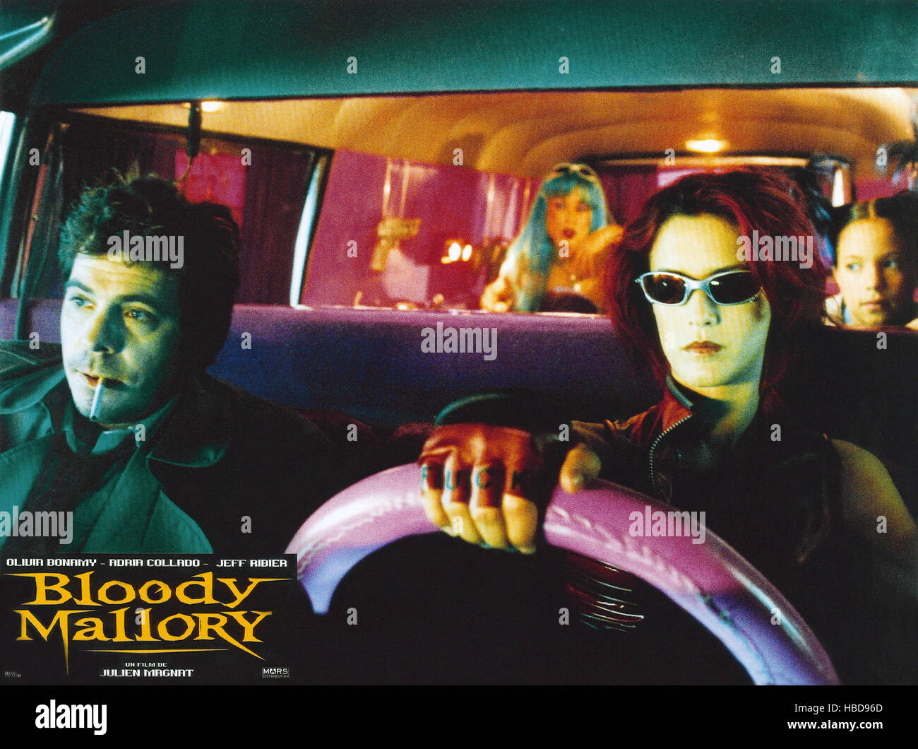 BLOODY MALLORY, front de gauche : Jeffrey Ribier, Olivia Bonamy, Thylda ...