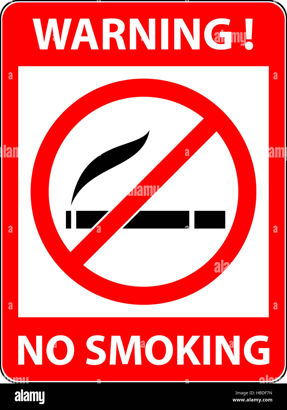 Ne pas fumer la cigarette, symbole interdit Photo Stock - Alamy