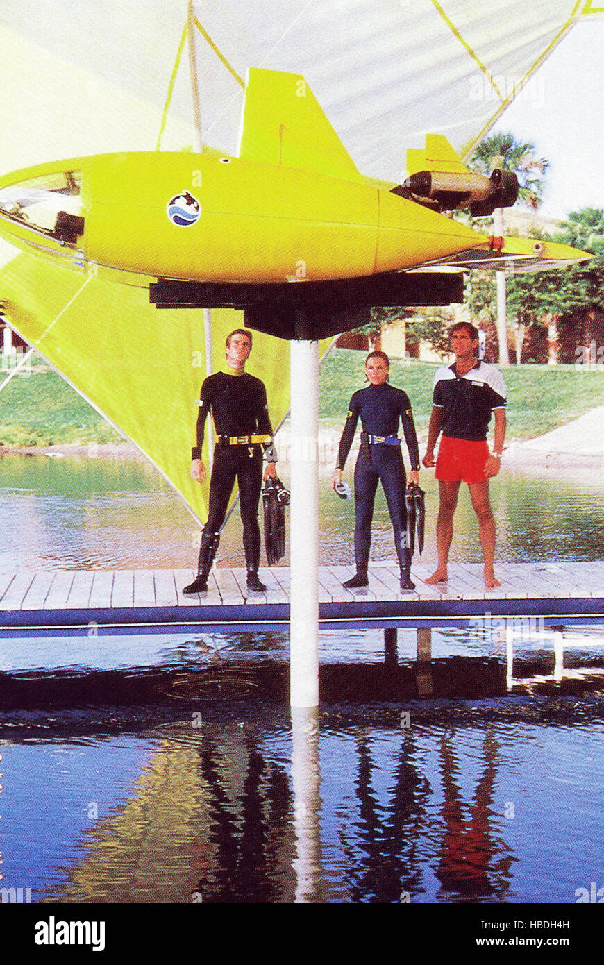 JAWS 3-D, de gauche : Dennis Quaid, Bess Armstrong, Dan Blasko, 1983 ...