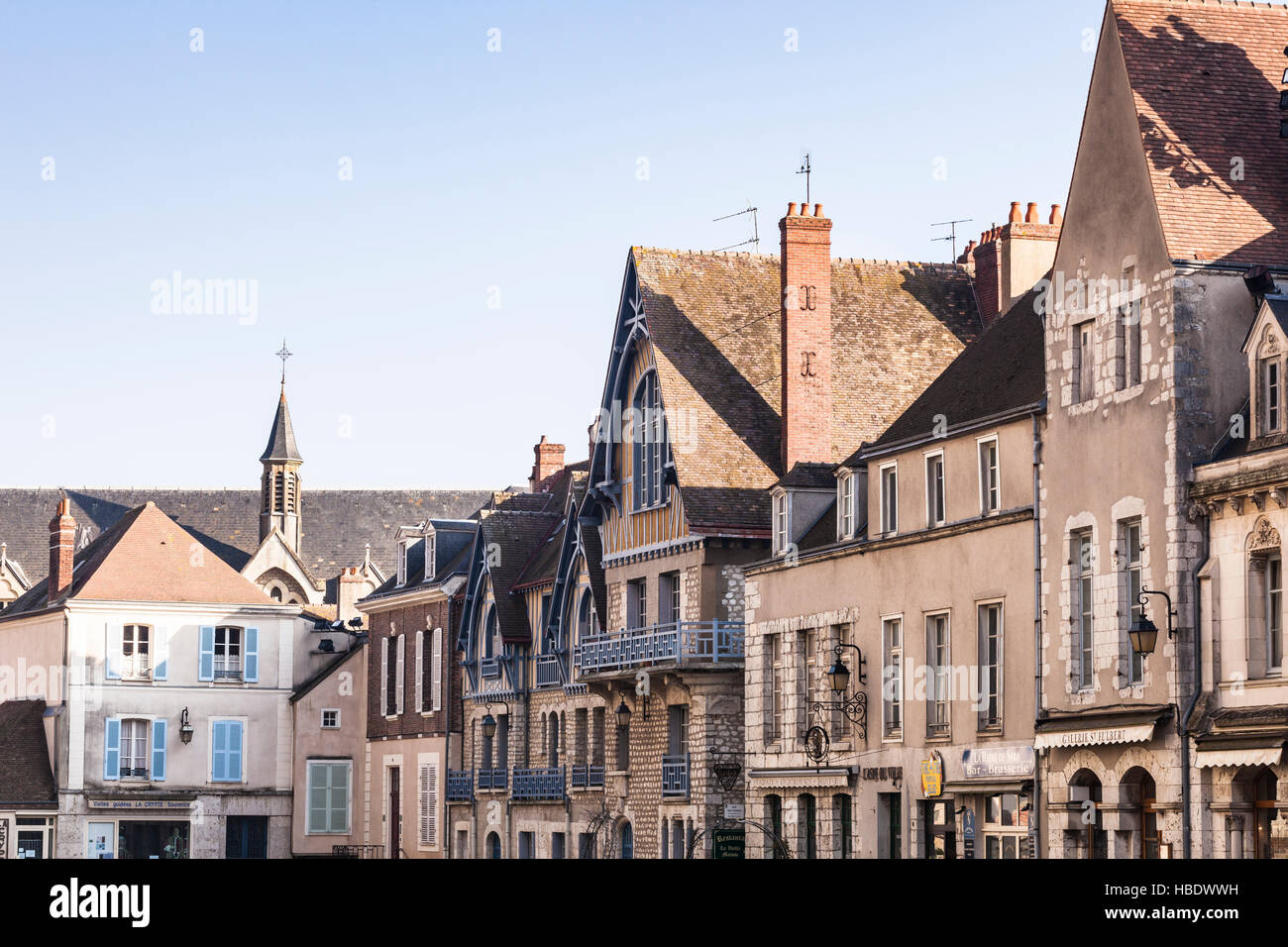 Partie de la vieille ville de Chartres, en France Photo Stock - Alamy
