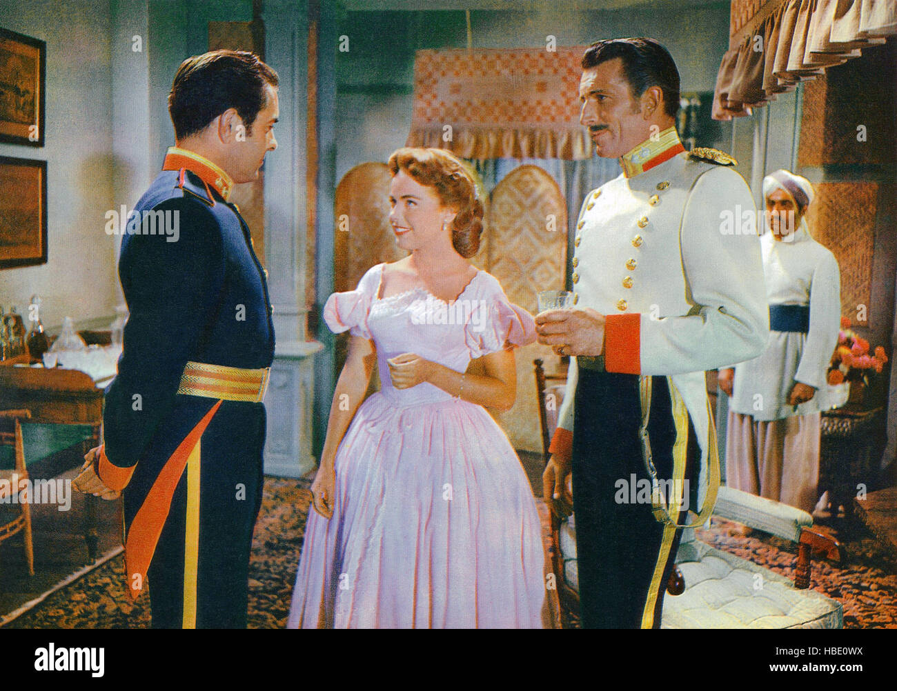 Roi DE LA KHYBER RIFLES, de gauche : Tyrone Power, Terry Moore, Michael ...