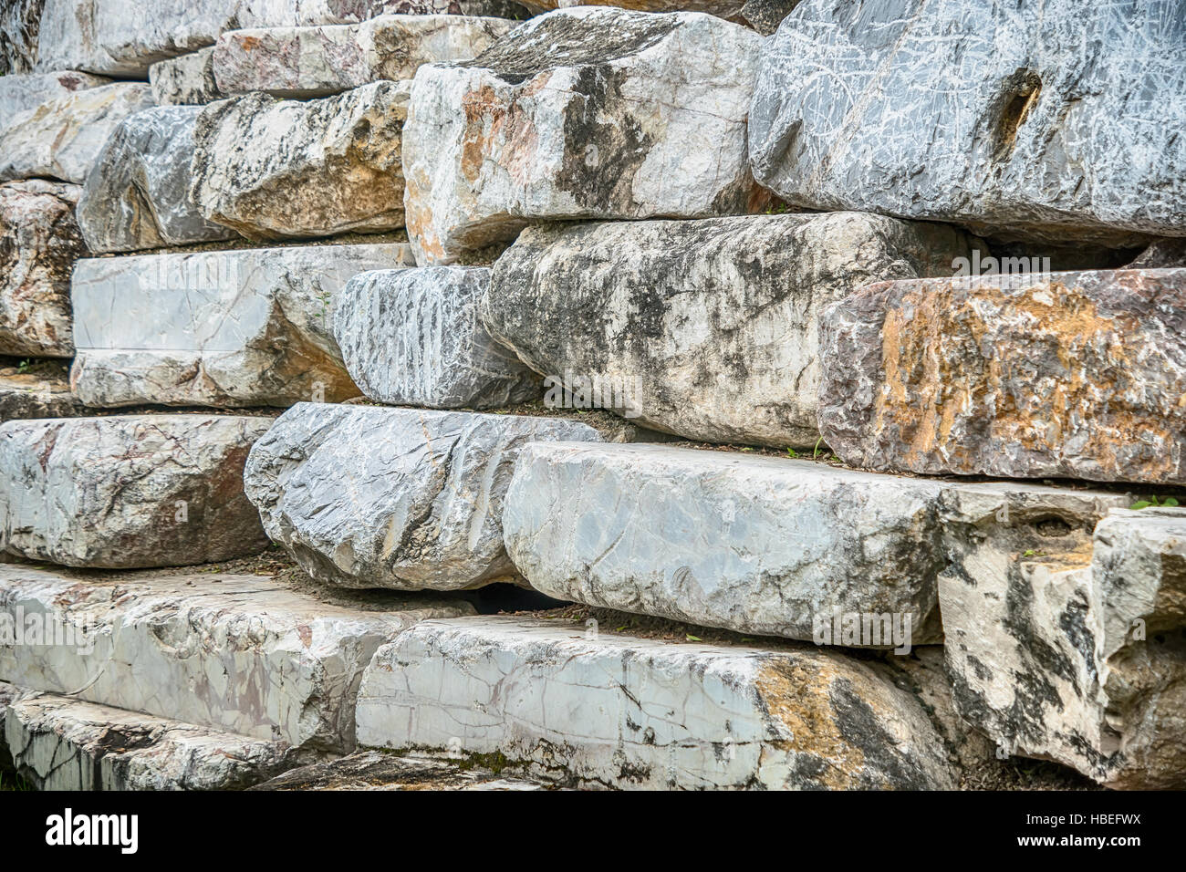 Contexte et la texture d'un mur fait de gros cailloux Photo Stock - Alamy