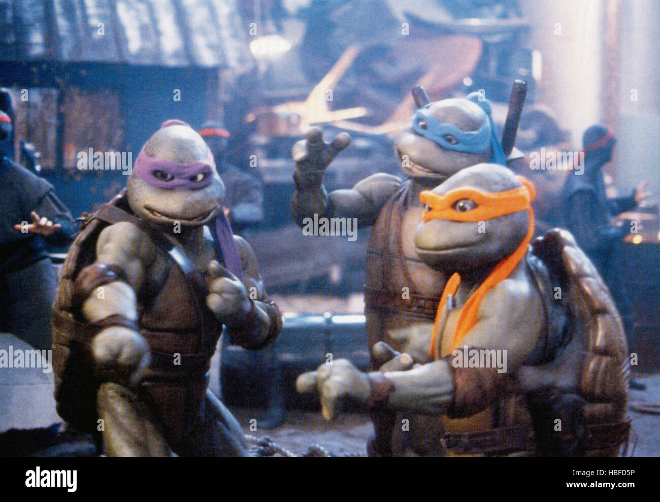 TEENAGE Mutant Ninja Turtles II, de gauche, Leonardo, Mark (Caso ...