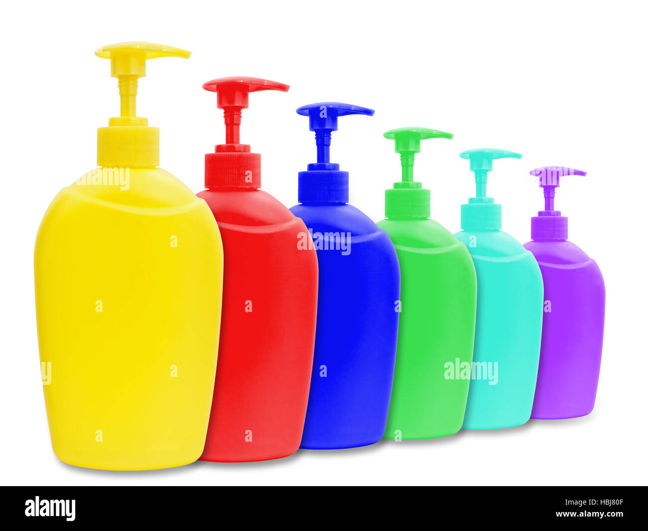 Bouteilles de savon liquide Photo Stock - Alamy