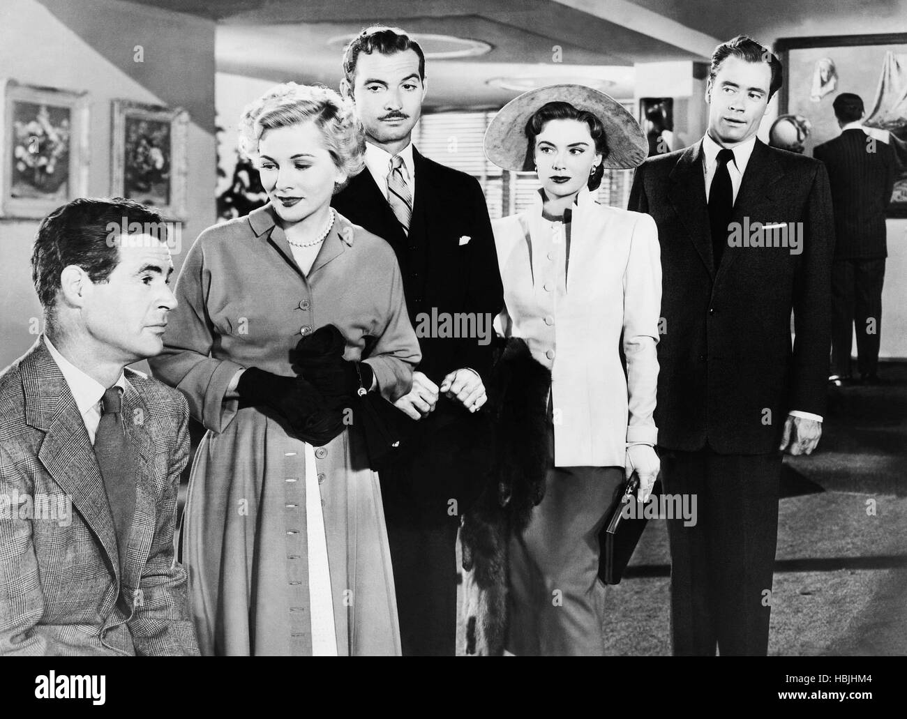Né pour être mauvais, de gauche à droite : Robert Ryan, Joan Fontaine ...