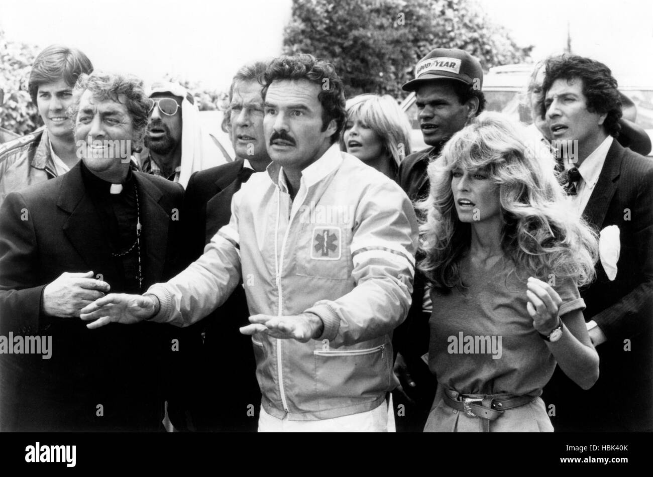 CANNONBALL RUN, Dean Martin, Jamie Farr, Roger Moore, Burt Reynolds ...