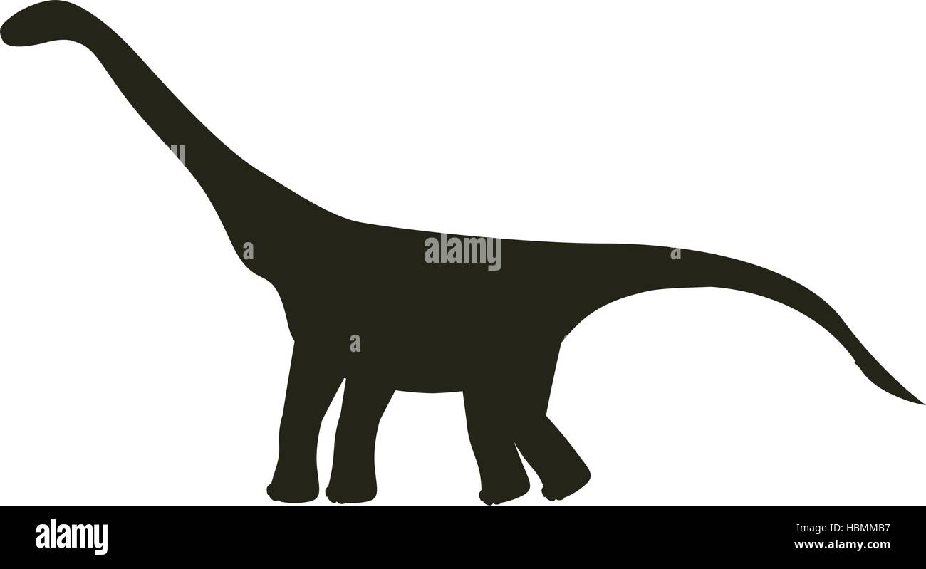 Diplodocus Dinosaur Silhouette Banque d'image et photos - Alamy