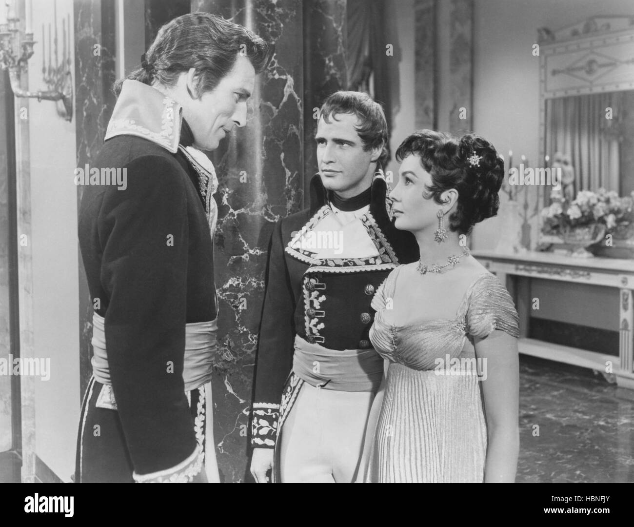 DESIREE, de gauche à droite : Michael Rennie, Marlon Brando, Jean ...