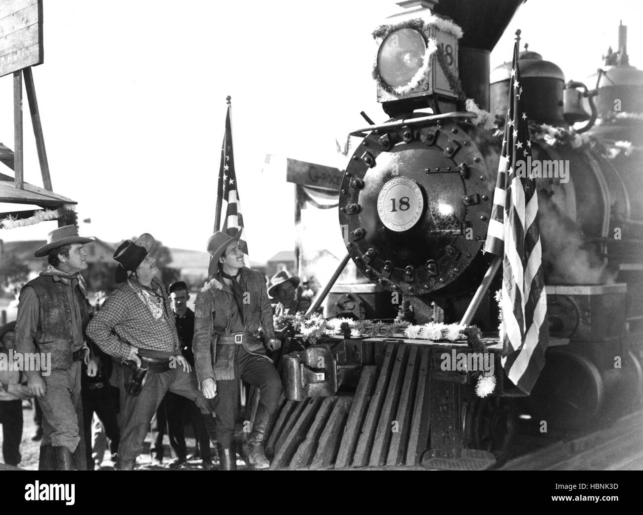 DODGE CITY, Guinn Williams, Alan Hale, Errol Flynn, 1939 Photo Stock ...