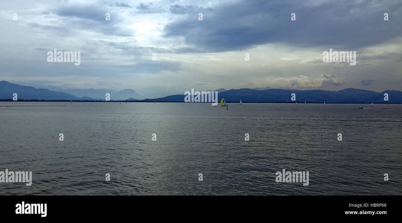 Embouchure du rhin et du lac de constance Banque de photographies et d ...