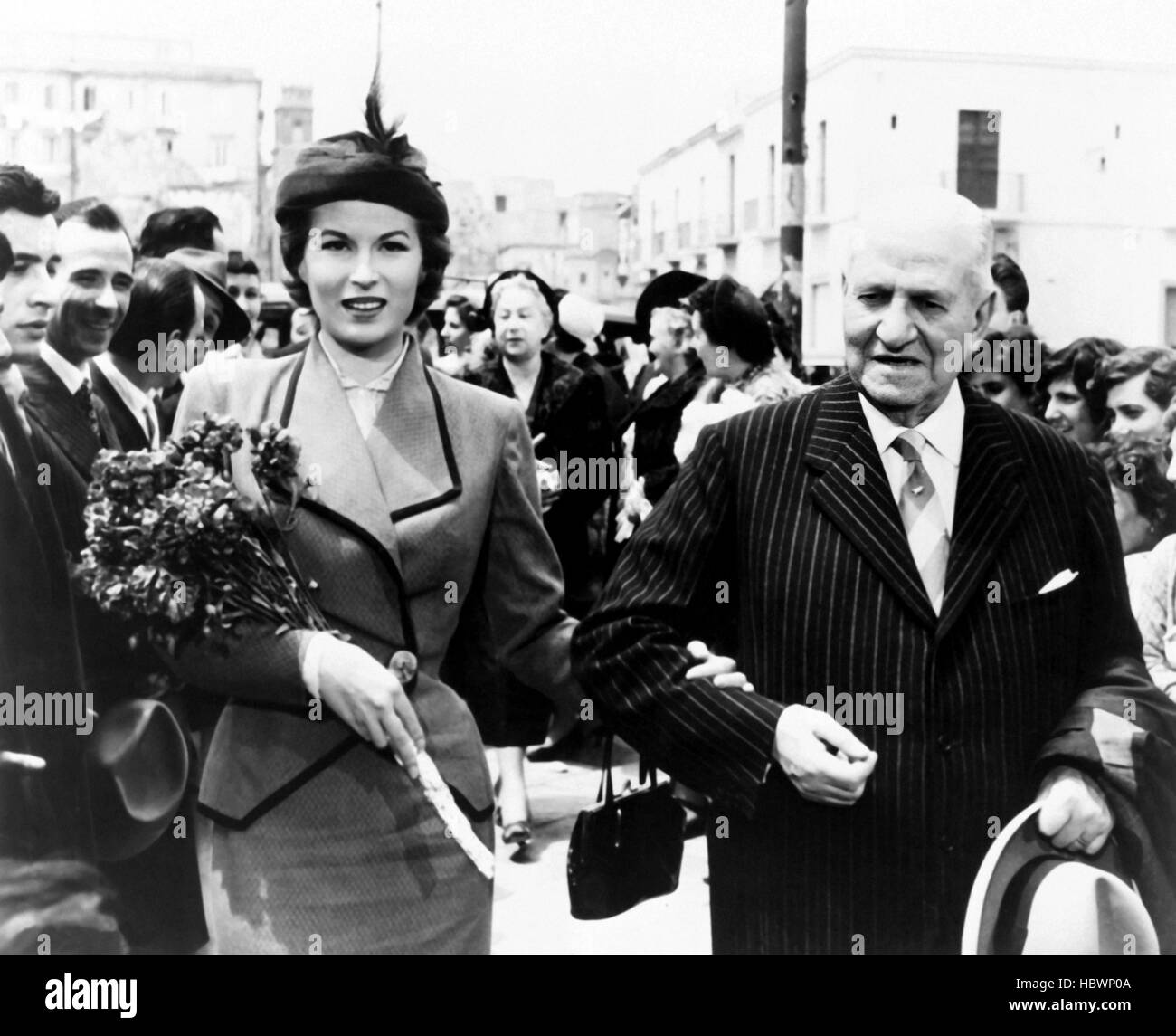 Vittorio de sica with silvana mangano Banque de photographies et d ...