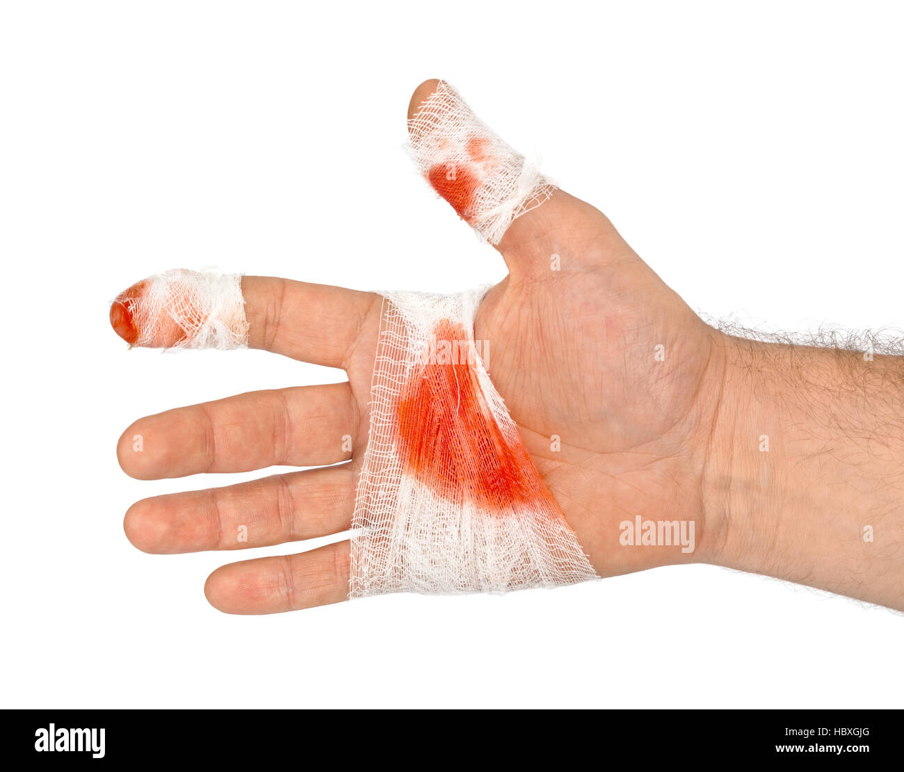 Wound blood bandage Banque de photographies et d’images à haute ...