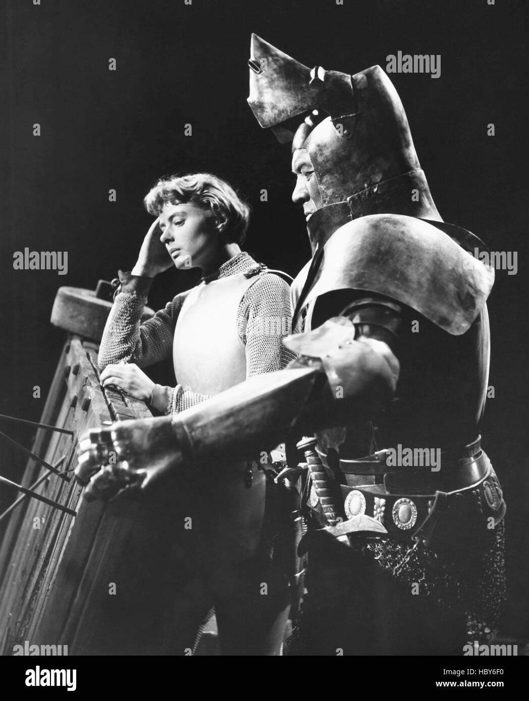 Jeanne D'ARC, à partir de la gauche : Ingrid Bergman, Ward Bond, 1948 ...