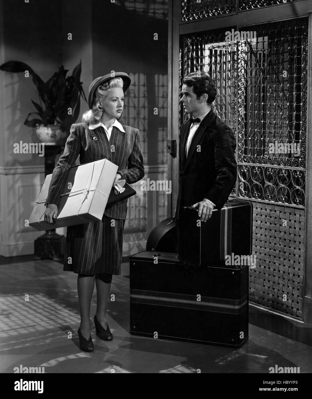 Je me réveille en hurlant, Betty Grable, Elisha Cook, Jr., 1941. TM et ...