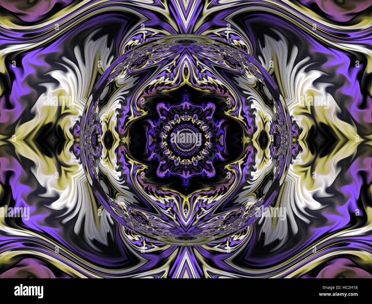 Fractal Kaleidoscope Fractals Artwork Banque d'image et photos - Alamy