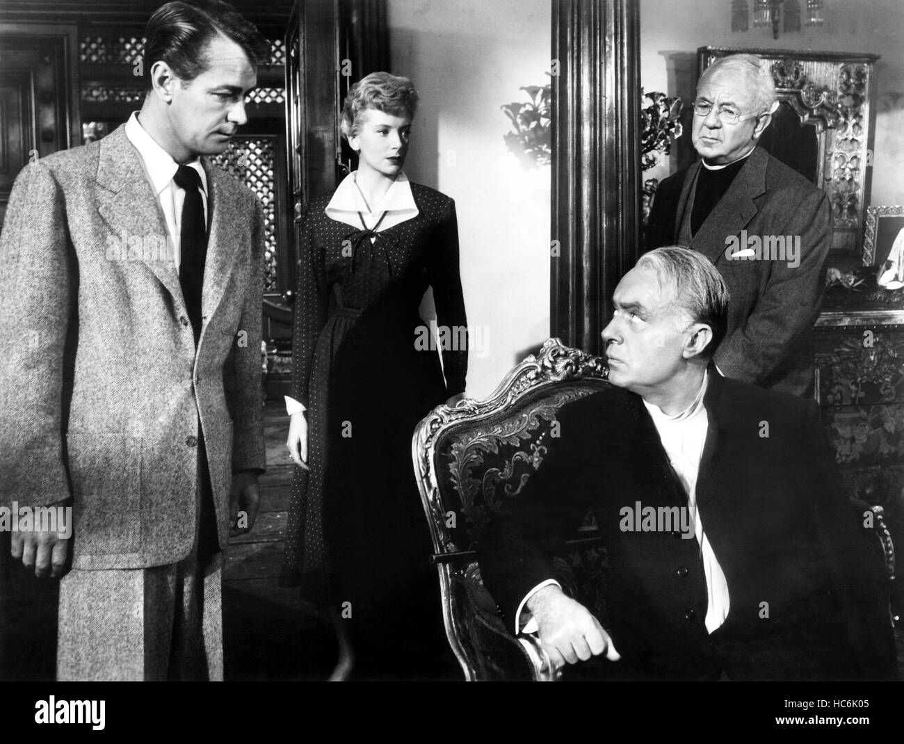 THUNDER À L'EST, (aka LA BATAILLE), de gauche, Alan Ladd, Deborah Kerr ...