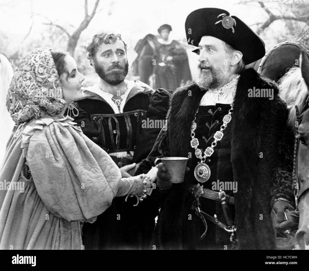 La Mégère apprivoisée, de gauche, Elizabeth Taylor, Richard Burton ...