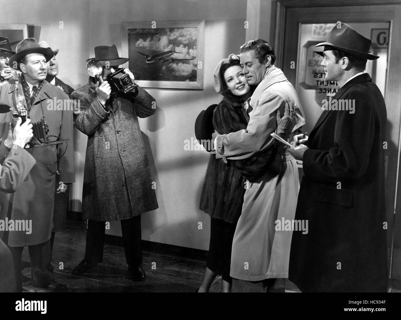 Une infidélité vôtre, Linda Darnell, Rex Harrison (centre), 1948. TM et ...