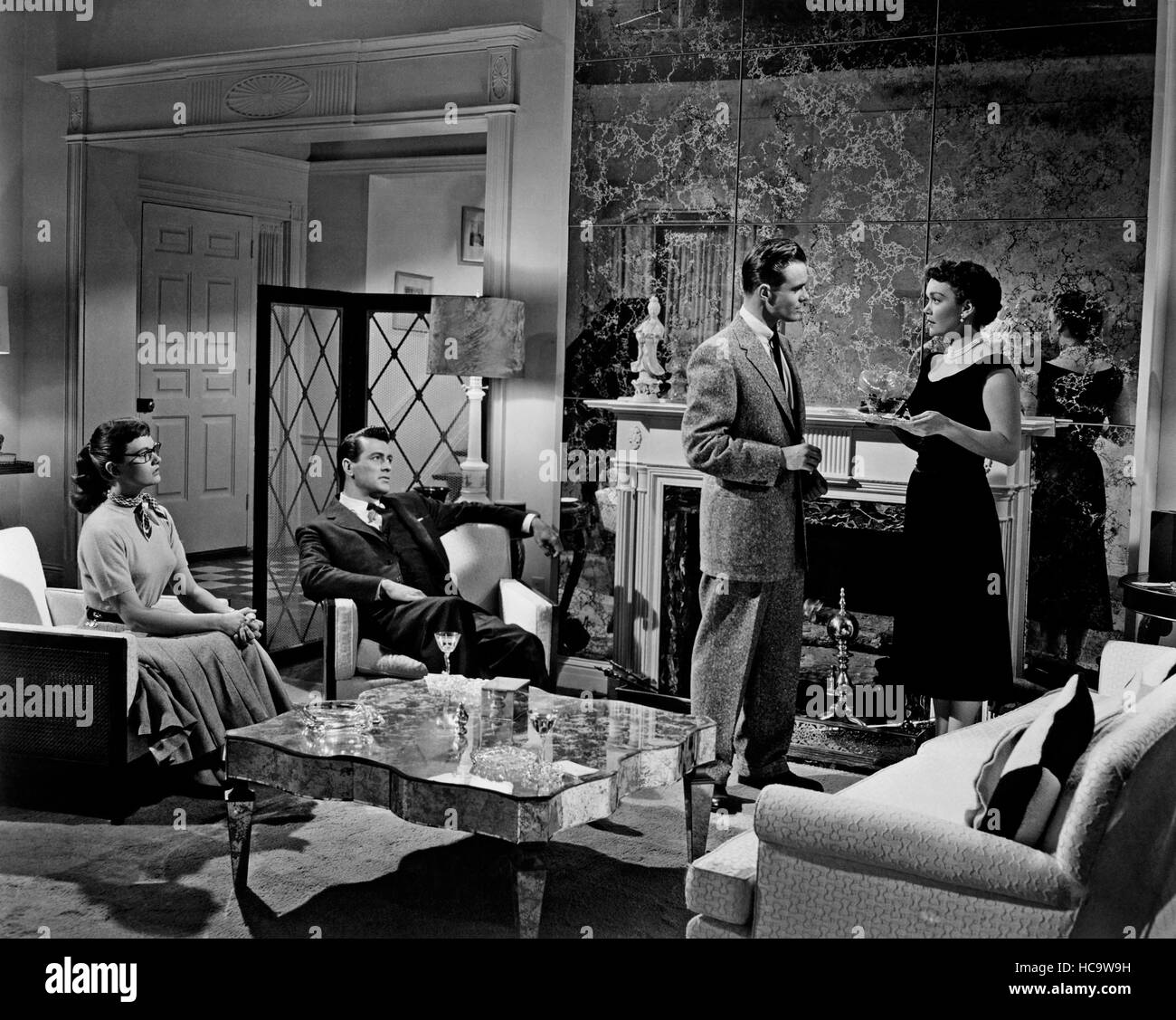 Tout ce que le ciel permet, à partir de la gauche : Gloria Talbott ...