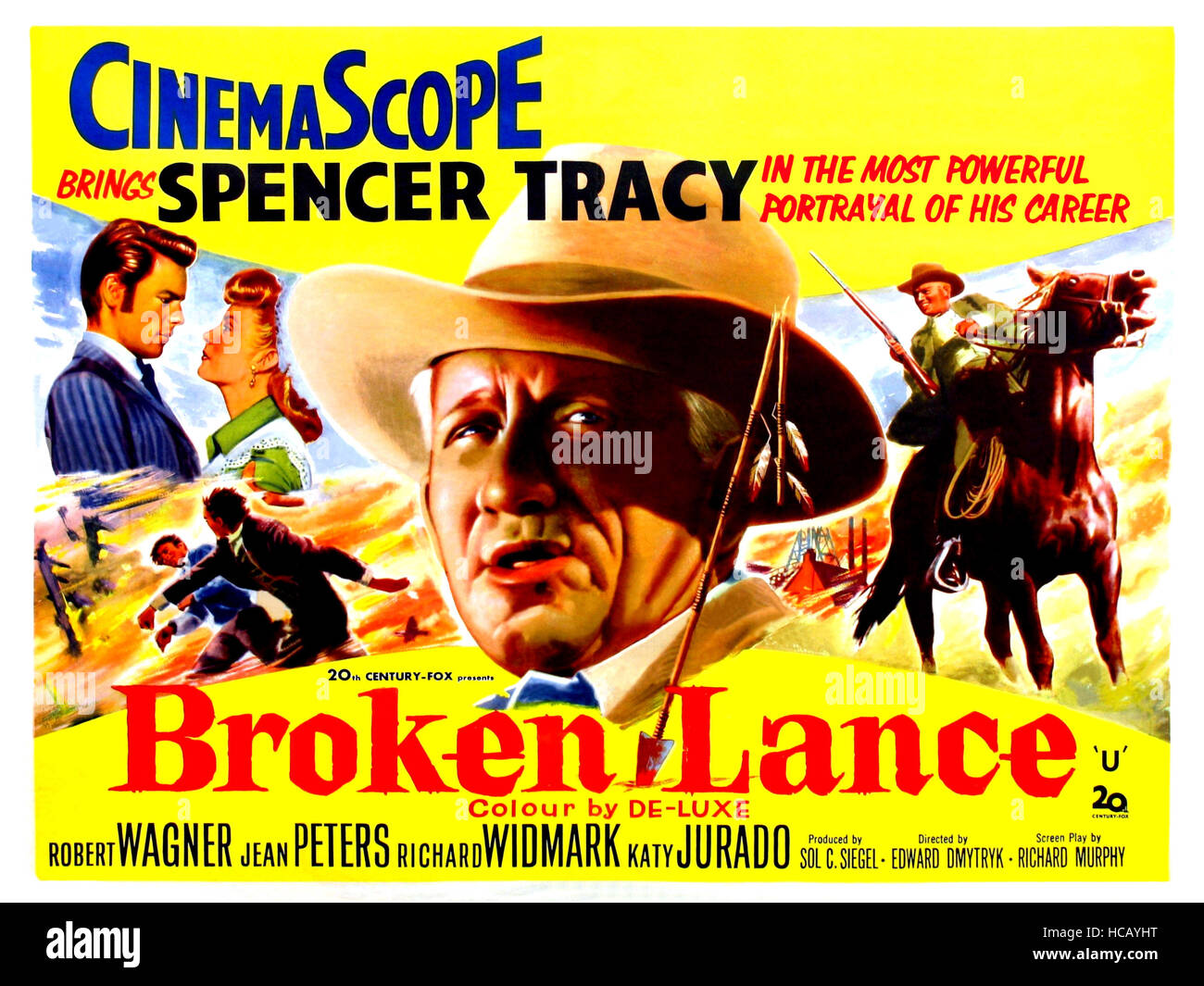 BROKEN LANCE, Spencer Tracy (centre), 1954. TM et © Copyright 20th ...