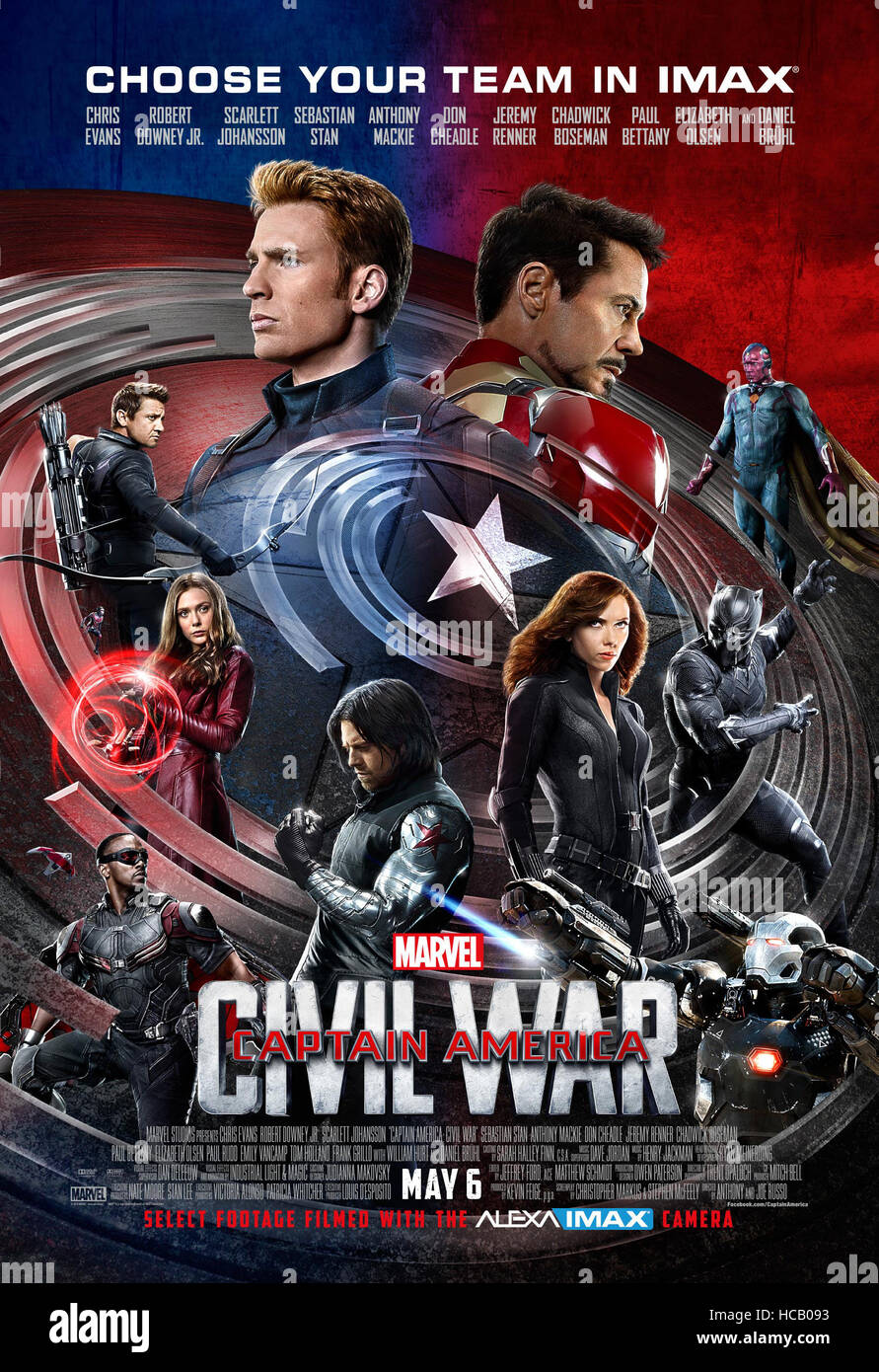CAPTAIN AMERICA : GUERRE CIVILE, IMAX, l'affiche US dans le sens ...