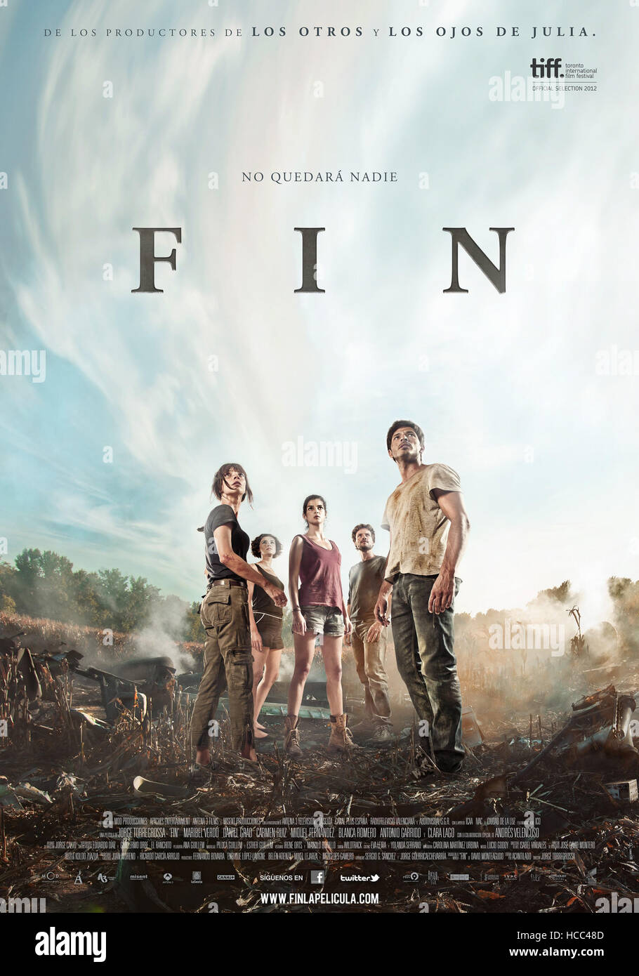 La FIN, aka (FIN), l'affiche de l'Espagne, à partir de la gauche ...