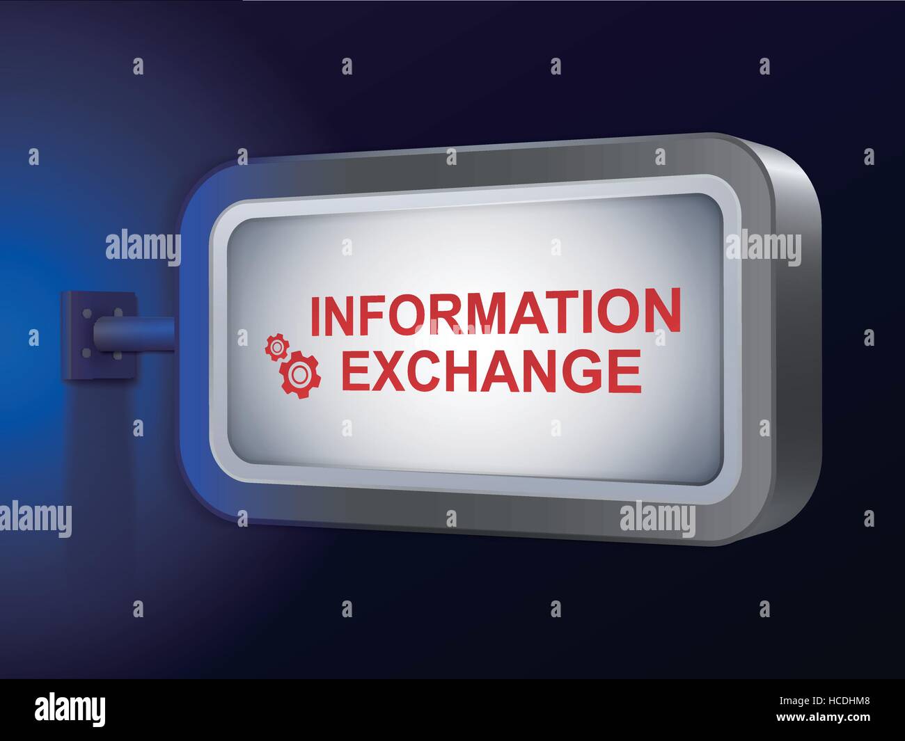 échange d'informations Banque d'images vectorielles - Alamy
