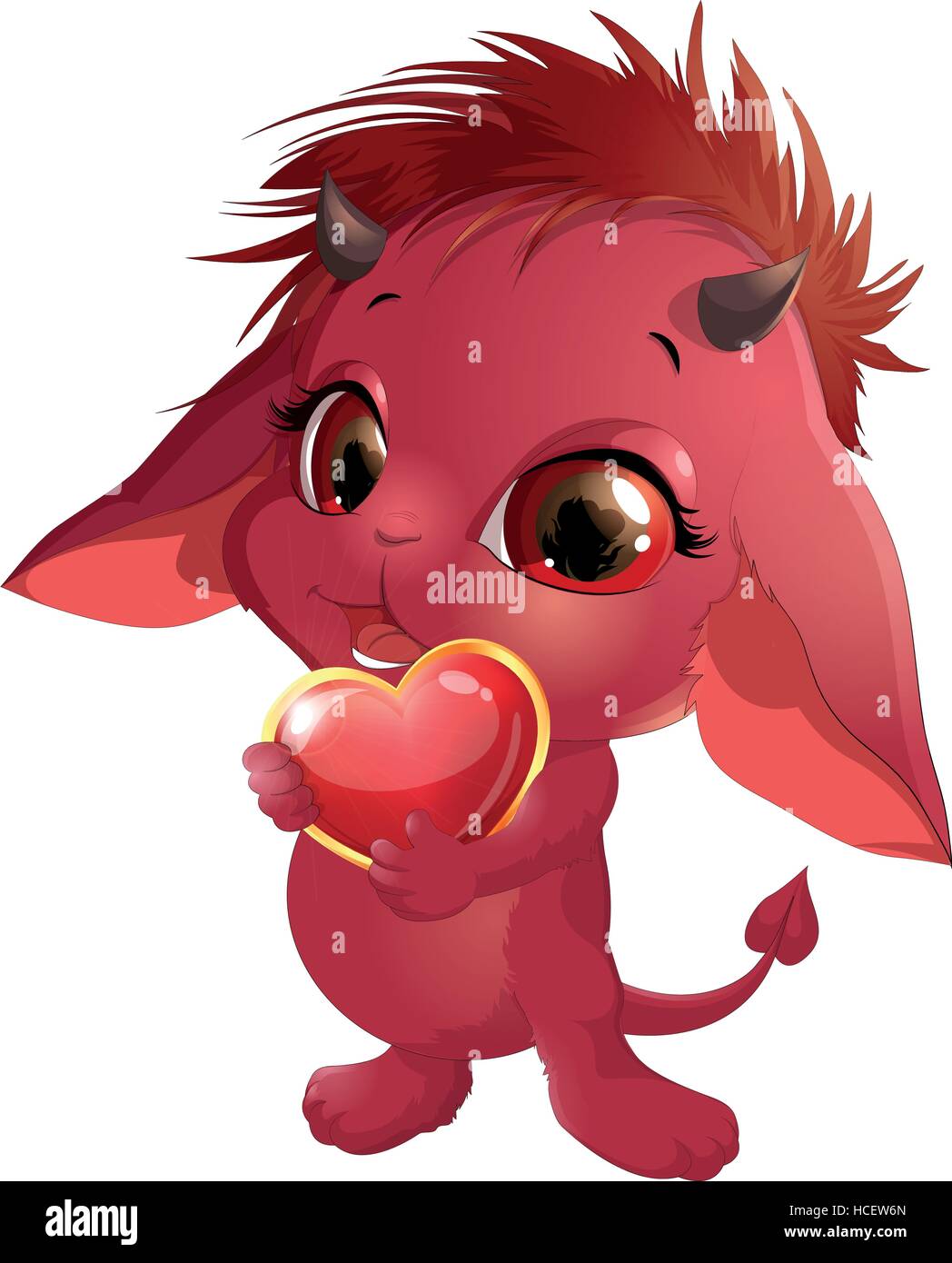 Diable enfant Banque d'images vectorielles - Alamy