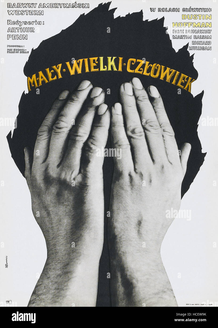 LITTLE BIG MAN, (aka MALY WIELKI CZLOWIEK), l'affiche polonaise, Dustin ...