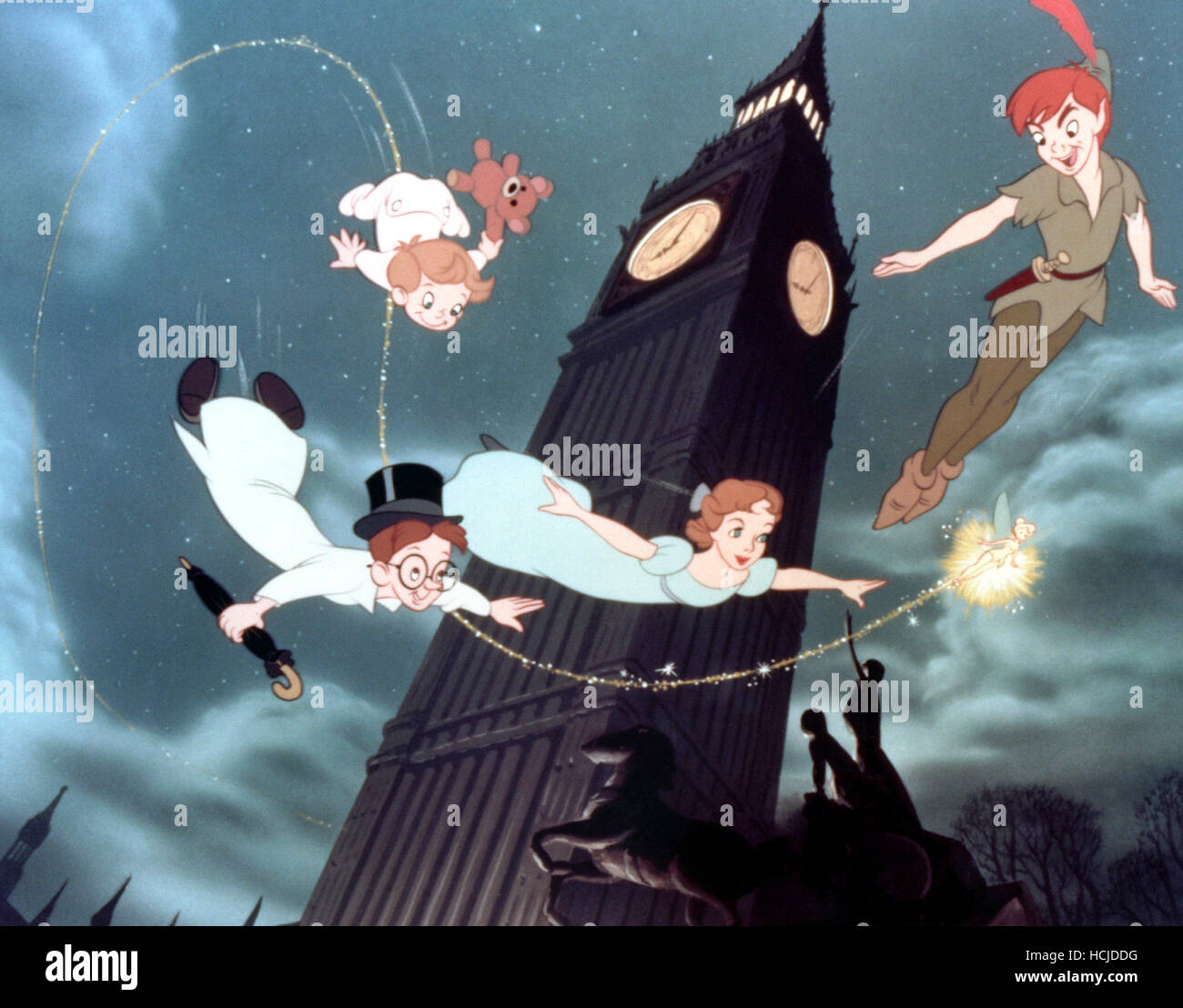 PETER PAN, à partir du haut à gauche : Michael Darling, John Darling ...