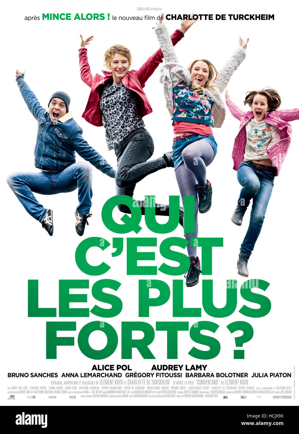 QUI C'EST LES PLUS FORTS ?, le français, l'affiche de gauche à droite ...