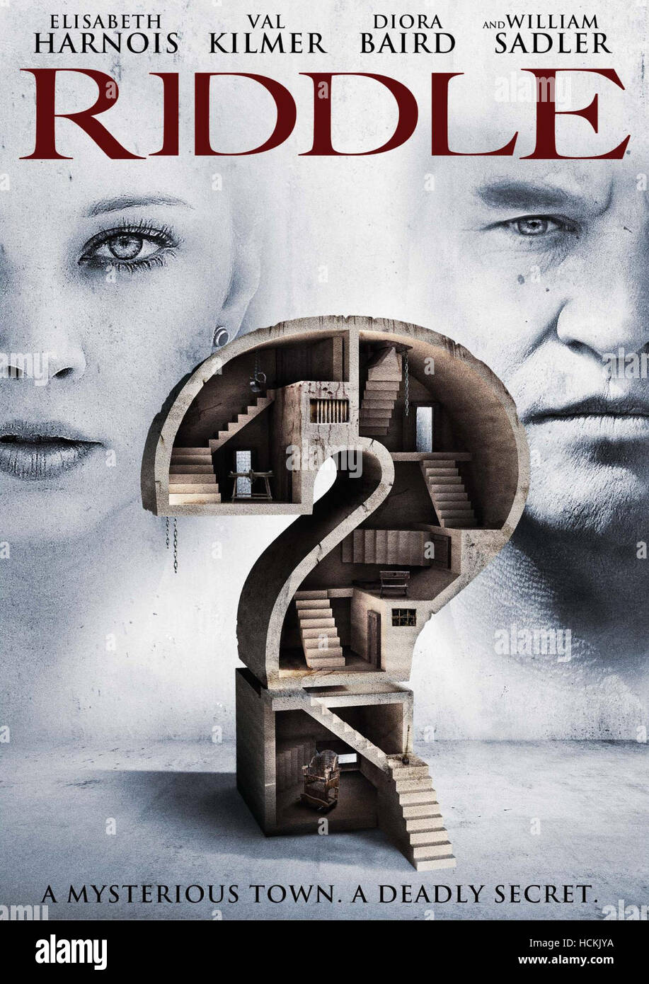 RIDDLE, l-r : Elisabeth Harnois, Val Kilmer sur nous l'affiche, 2013 ...