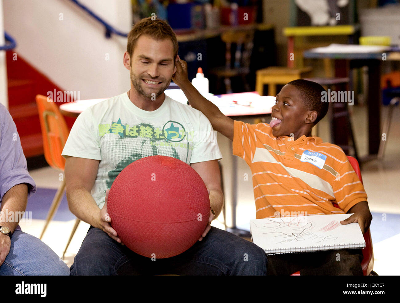 Les modèles de rôle, à partir de la gauche : Seann William Scott, Bobb ...