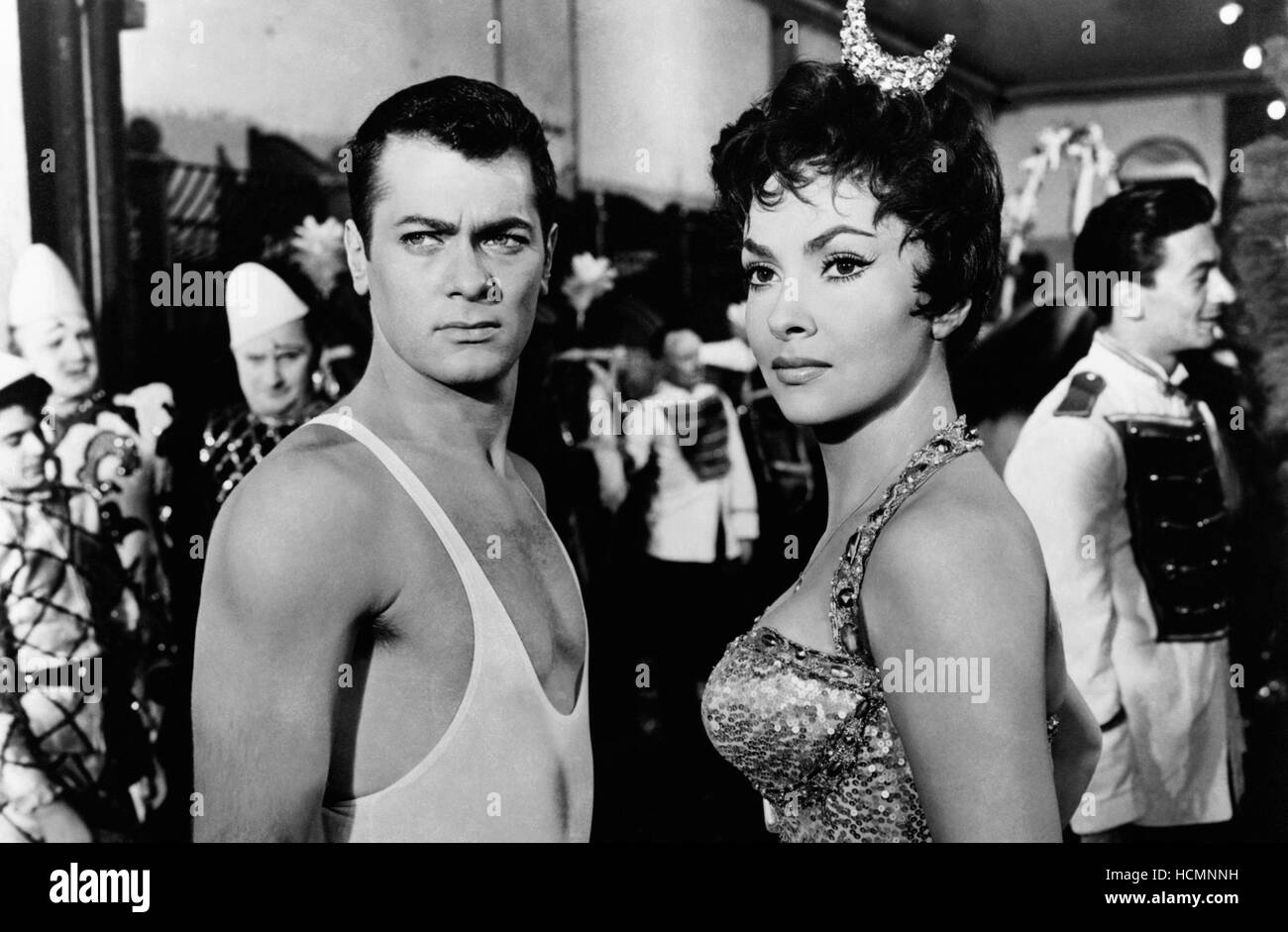 Trapèze, Tony Curtis, Gina Lollobrigida, 1956 Photo Stock - Alamy