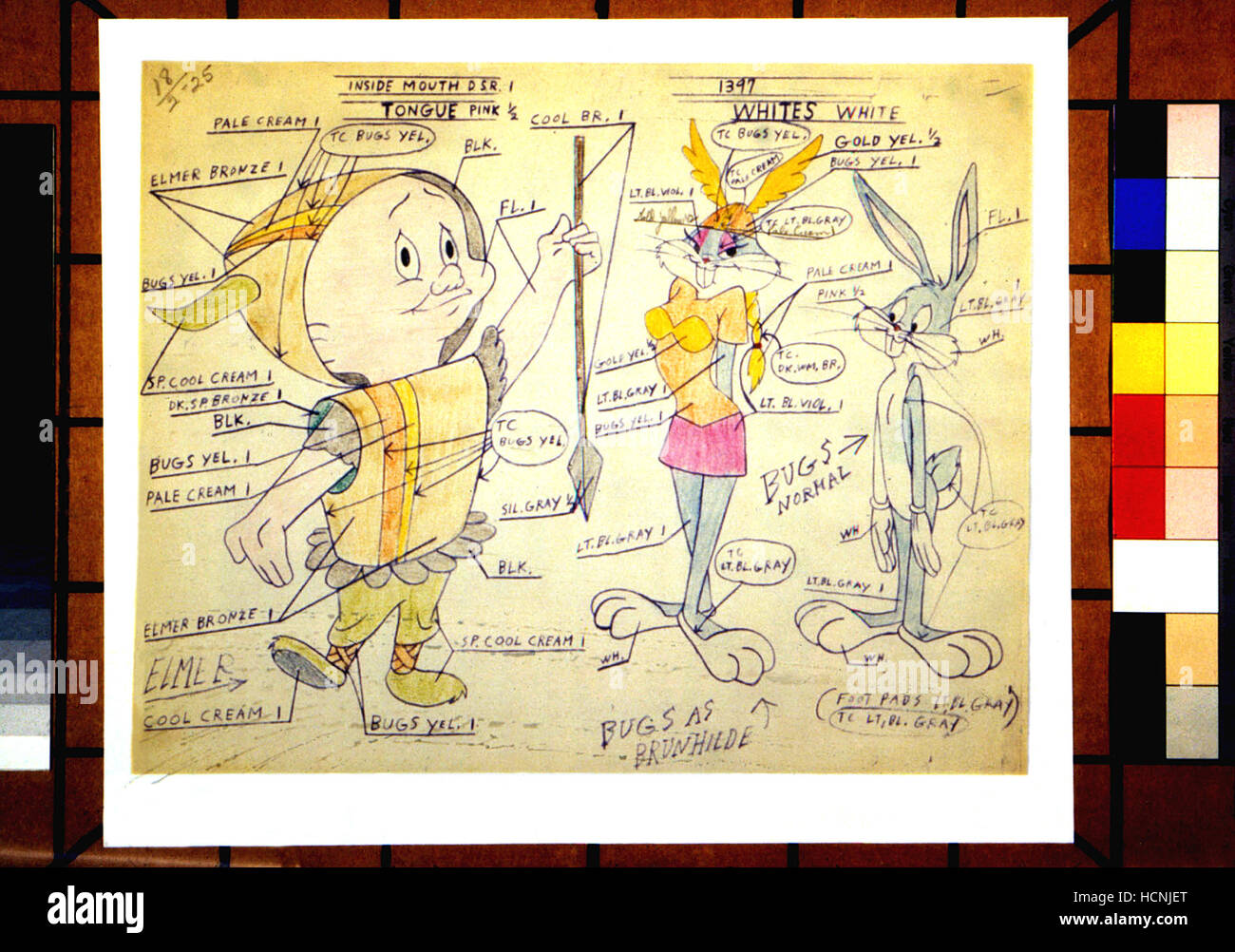 Quel est l'opéra, DOC ?, Elmer Fudd, Bugs Bunny, (carte de couleur ...