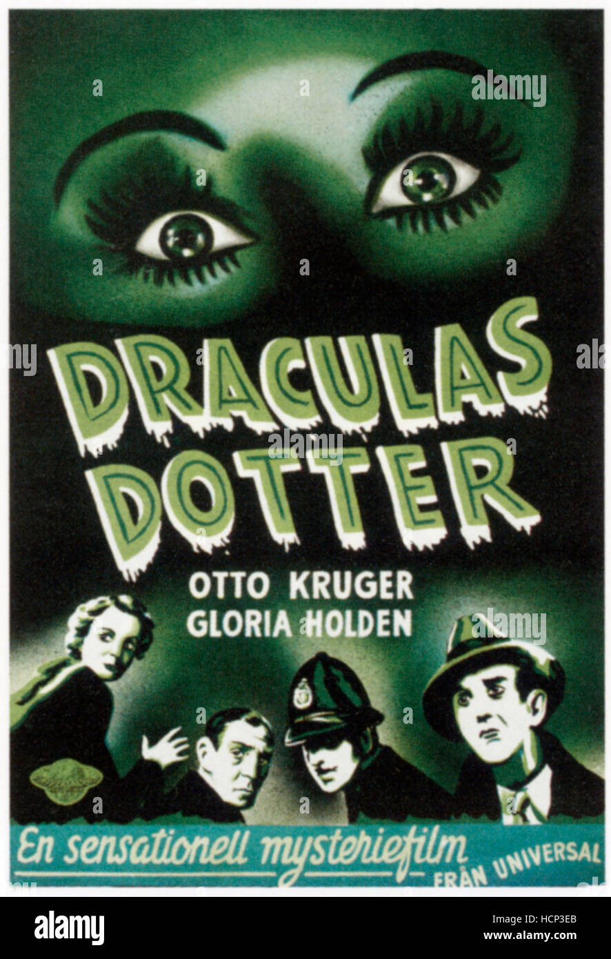 La fille de Dracula (aka DRACULAS DOTTER), en bas de gauche à droite ...