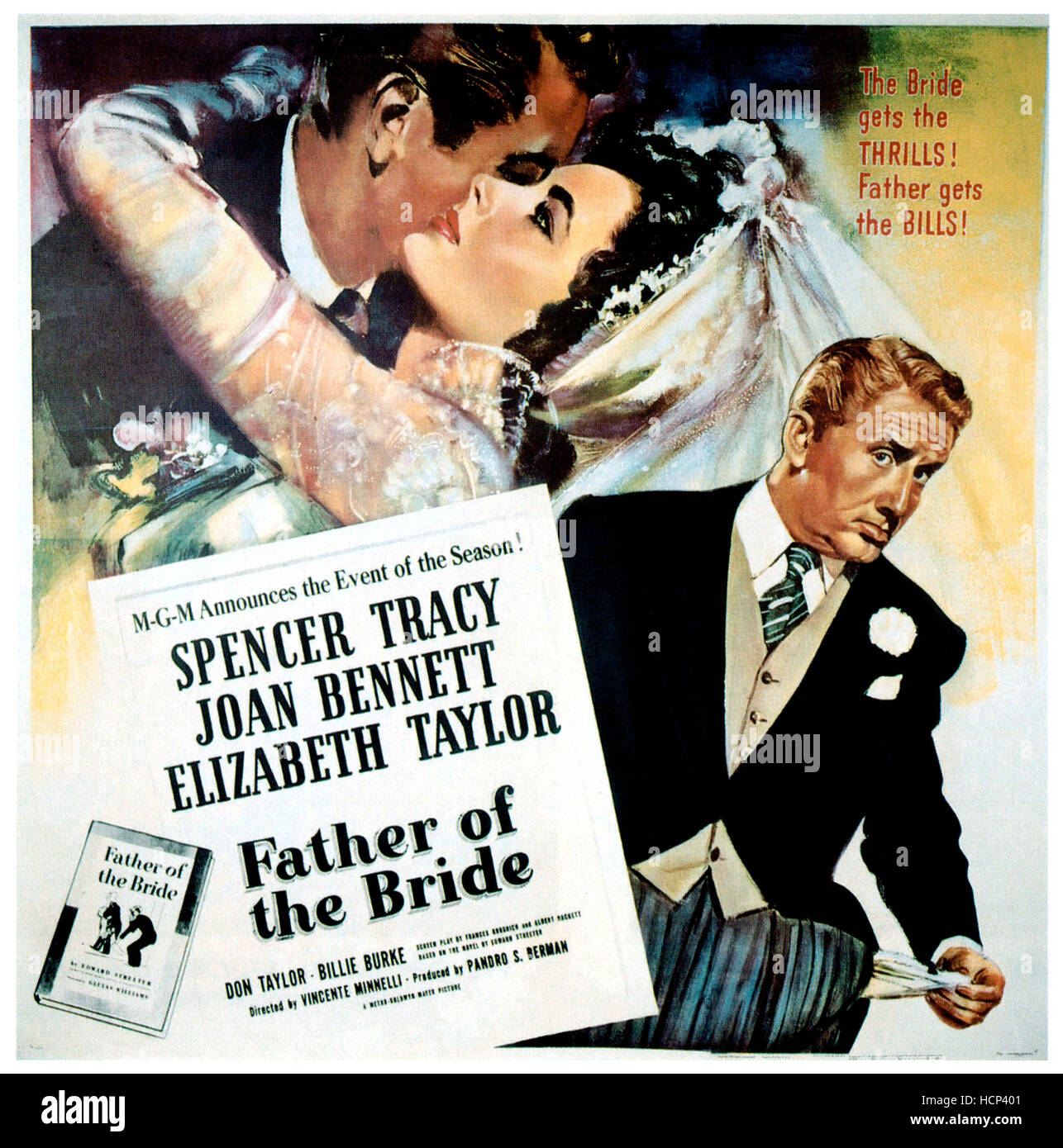 Père de l'épouse, Elizabeth Taylor, Spencer Tracy, 1950 Photo Stock - Alamy