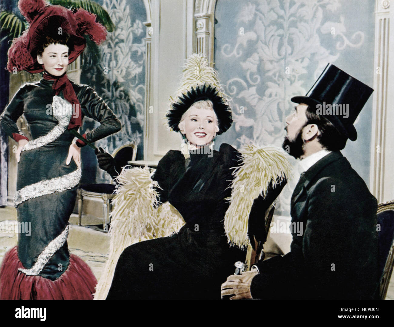 MOULIN ROUGE, de gauche : Suzanne Flon, Zsa Zsa Gabor, Jose Ferrer ...