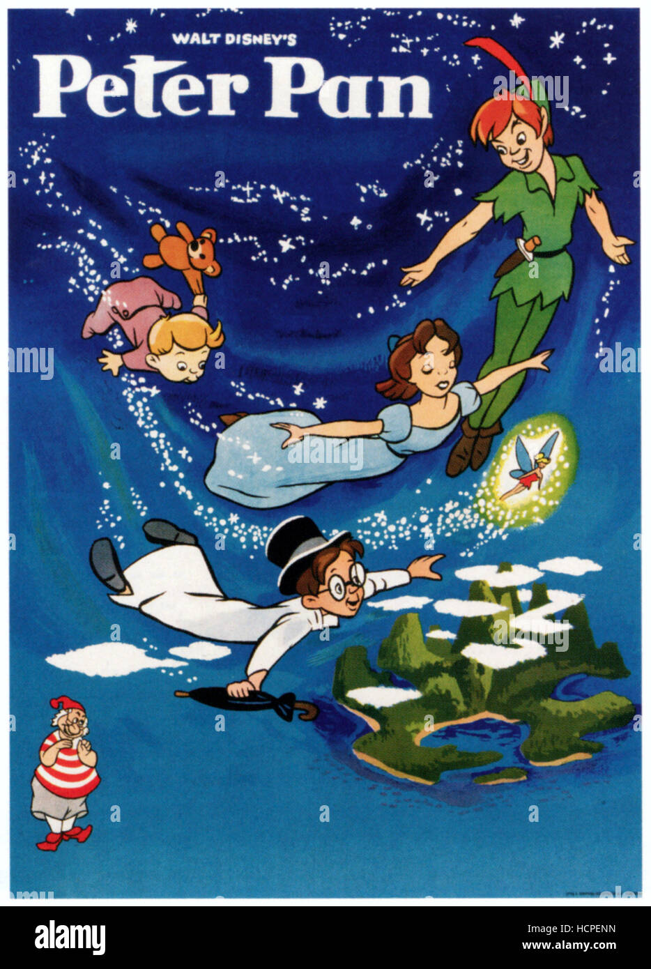 Peter pan and fée clochette disney 1953 Banque de photographies et d ...