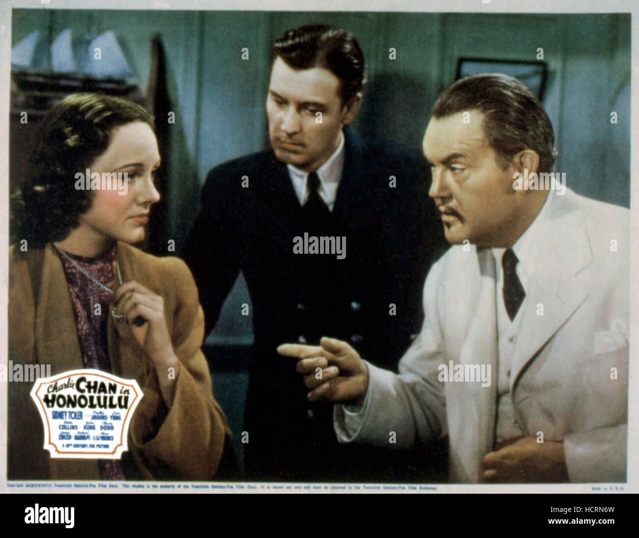 CHARLIE CHAN À Honolulu, Claire Dodd, Sidney Toler (droite), 1938, (c ...