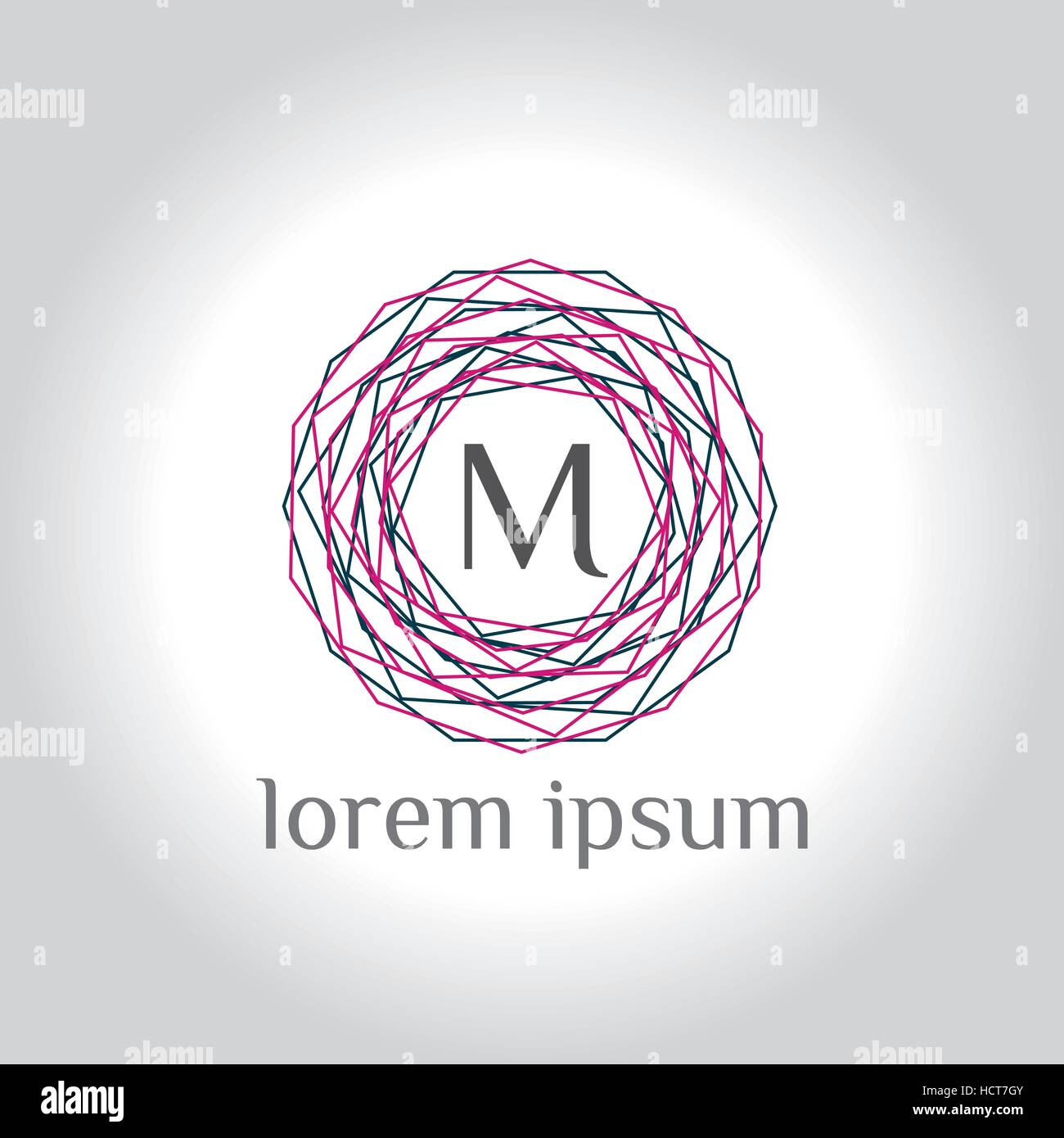 M lettre business logo vector design. Lettre initiale de l'identité de ...