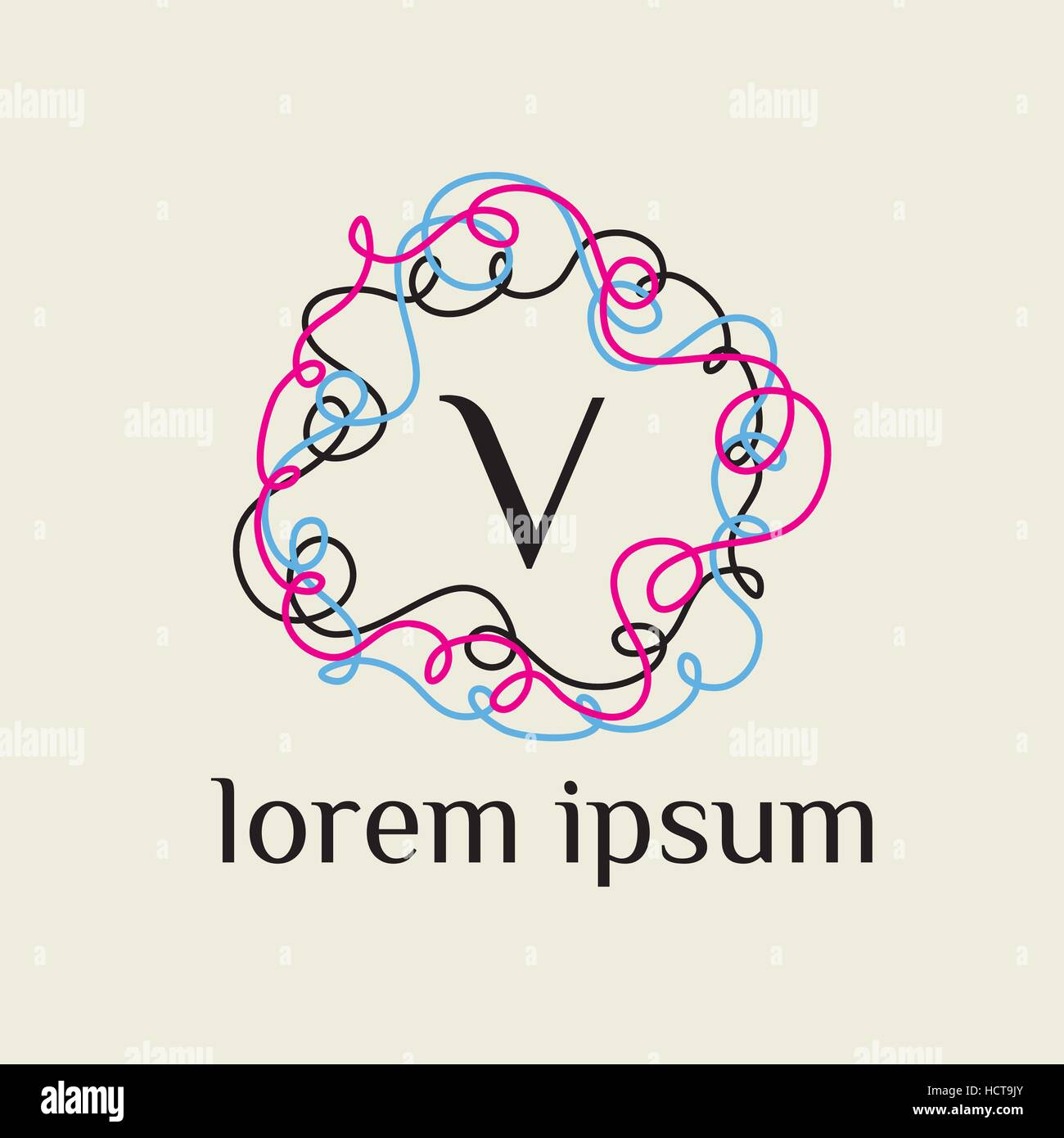 Lettre V business logo vector design. Lettre initiale de l'identité de ...