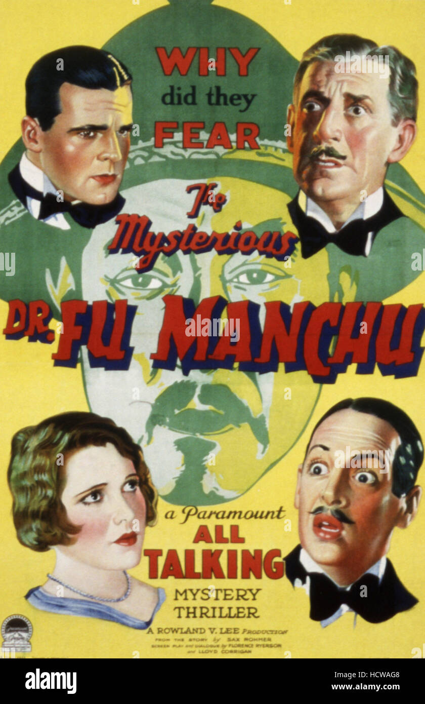 Le mystérieux DR. FU MANCHU, Warner Oland, (arrière-plan), Neil ...